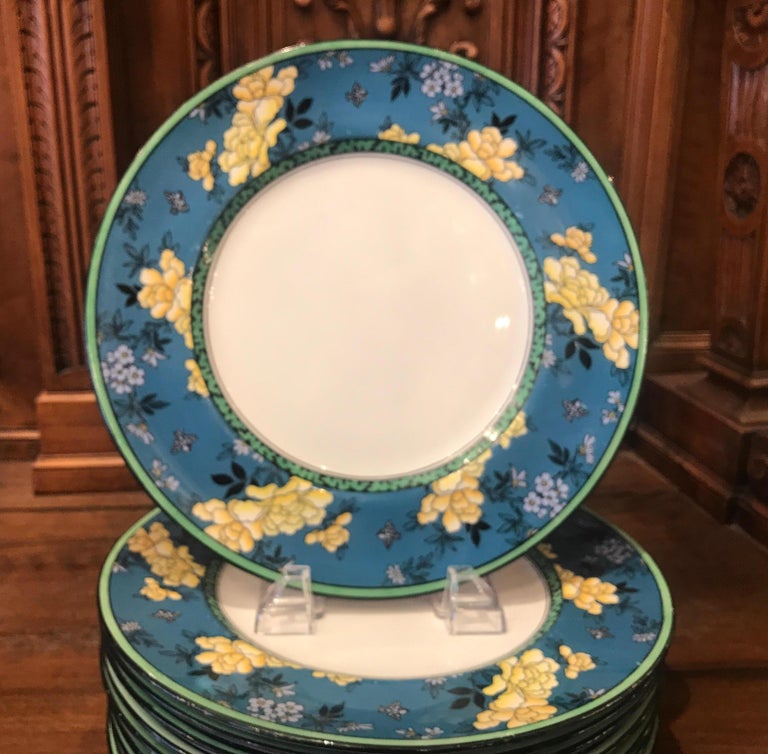 Set of 12 English Deco Plates For Sale at 1stDibs