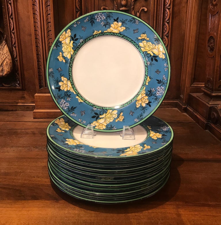 Set of 12 English Deco Plates For Sale at 1stDibs