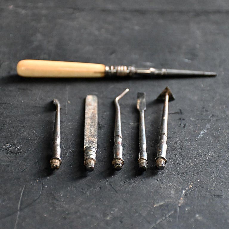A set of 19th century dental hygiene tools For Sale at 1stDibs