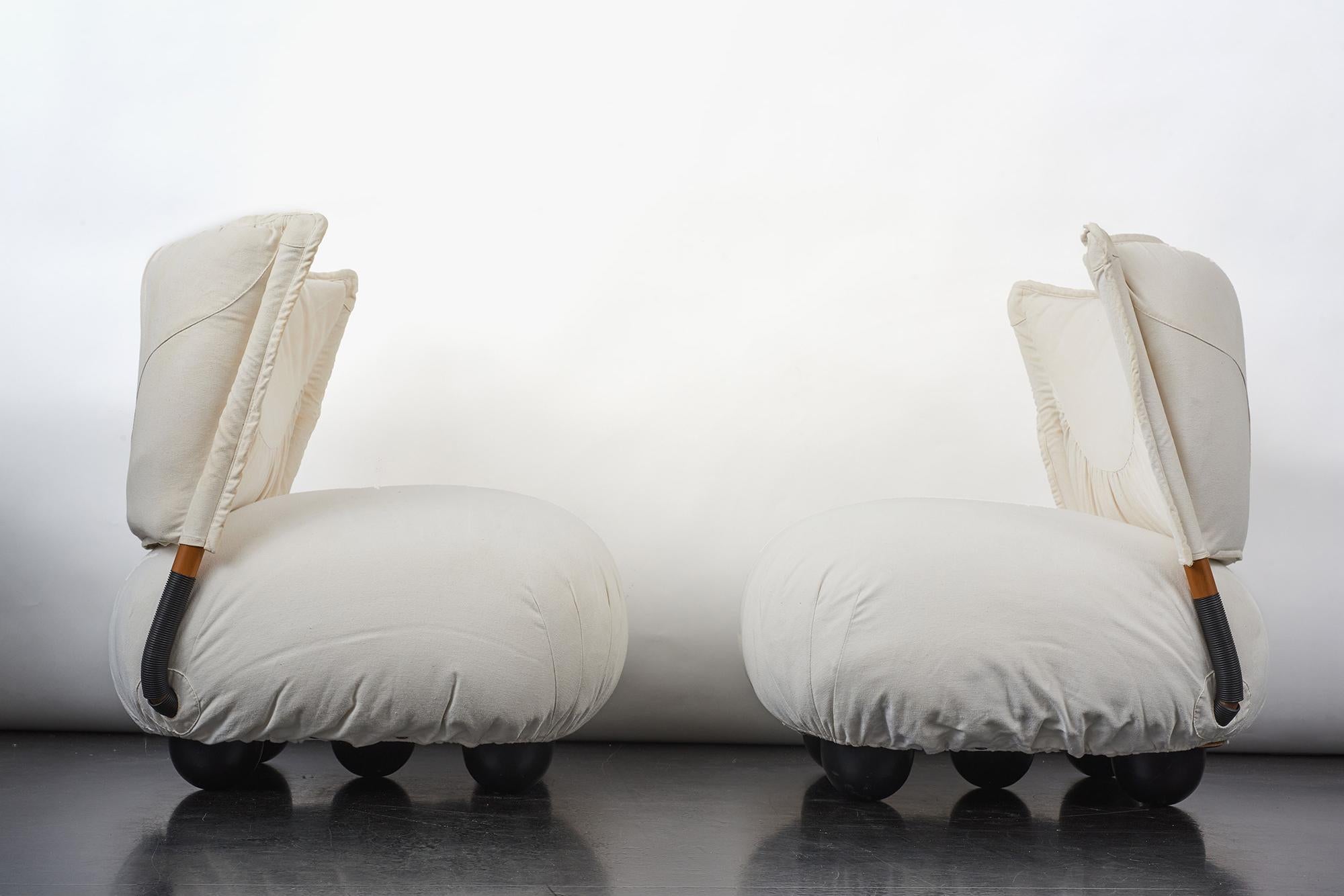 Set of 2 “Le Bugie” Chairs by Alessandro Becchi for Giovannetti, Italy ...