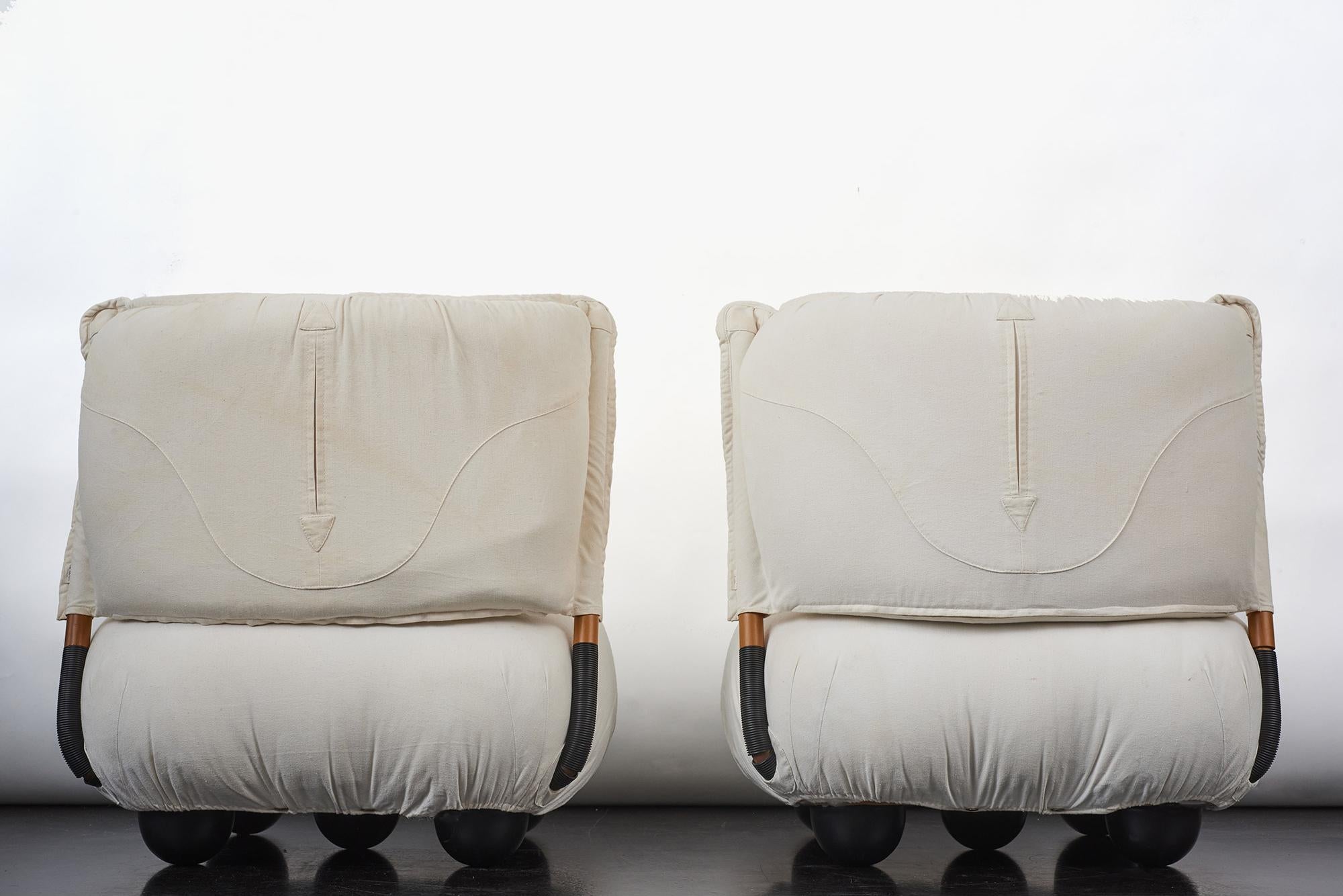 Set of 2 “Le Bugie” Chairs by Alessandro Becchi for Giovannetti, Italy ...