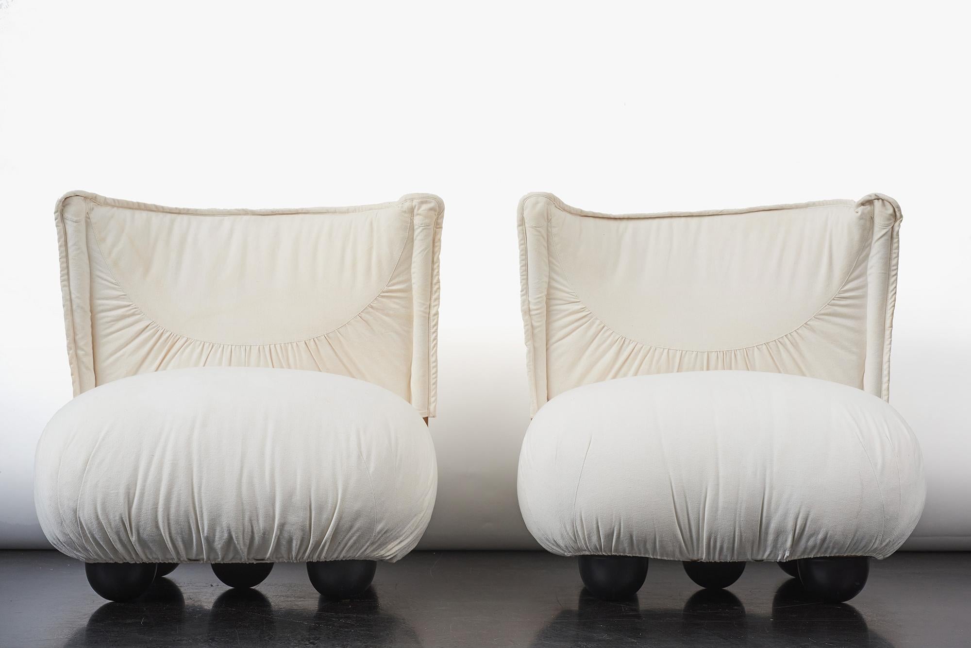 Set of 2 “Le Bugie” Chairs by Alessandro Becchi for Giovannetti, Italy ...