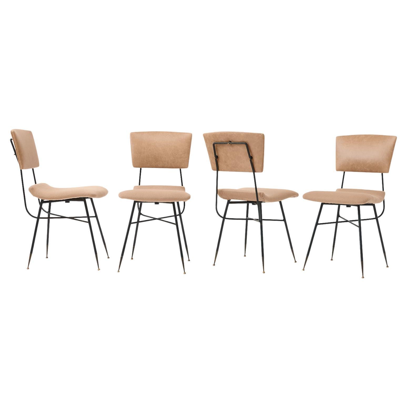 Milo Baughman Dining Chairs for Pacific Iron For Sale at 1stDibs
