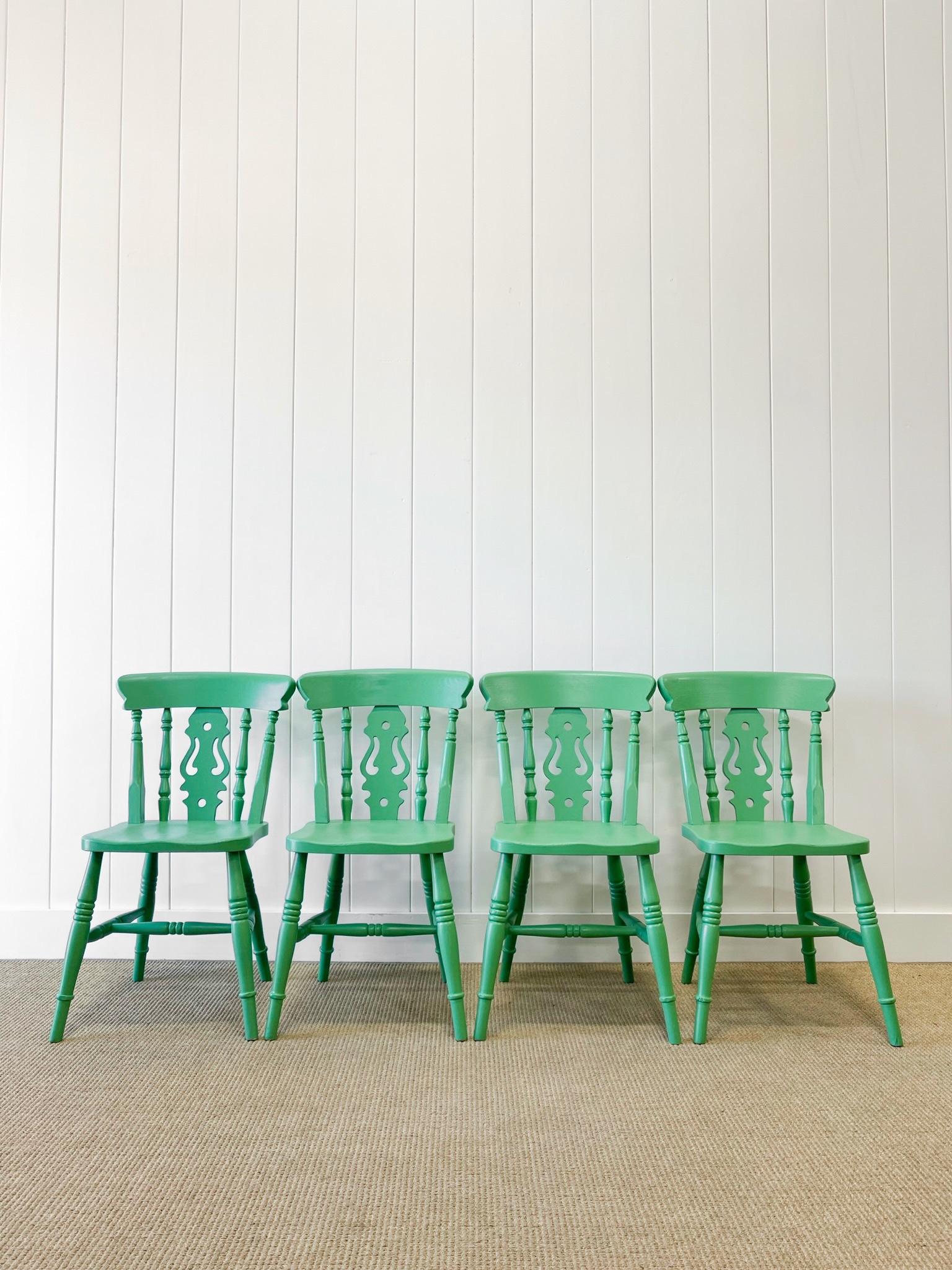 A Set of 4 Fiddleback Chairs For Sale at 1stDibs