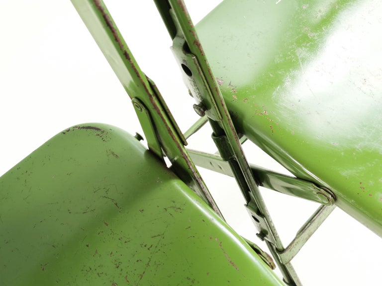 Set of 4 Vintage Clarin Corp Military Army Folding Chairs, Midcentury ...