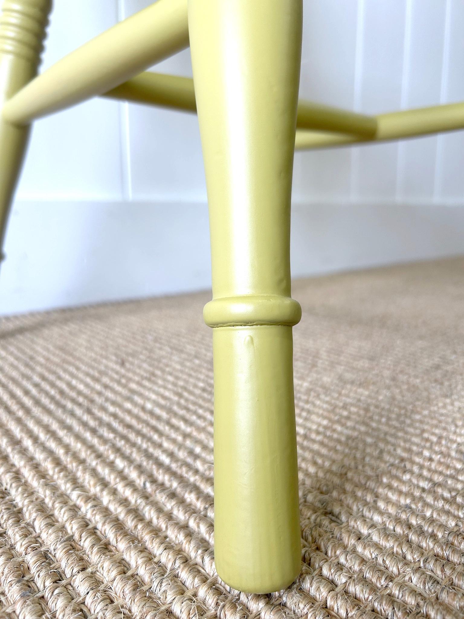 A Set of 5 Antique Ash Spindle Back Side Chairs For Sale at 1stDibs