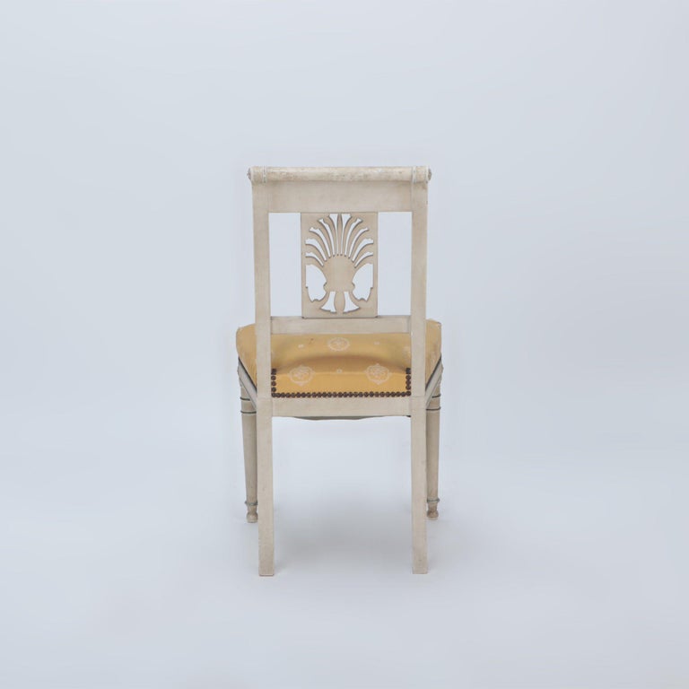 Set of 6 Painted French Directoire Style Dining Chairs, C 1920 For Sale ...