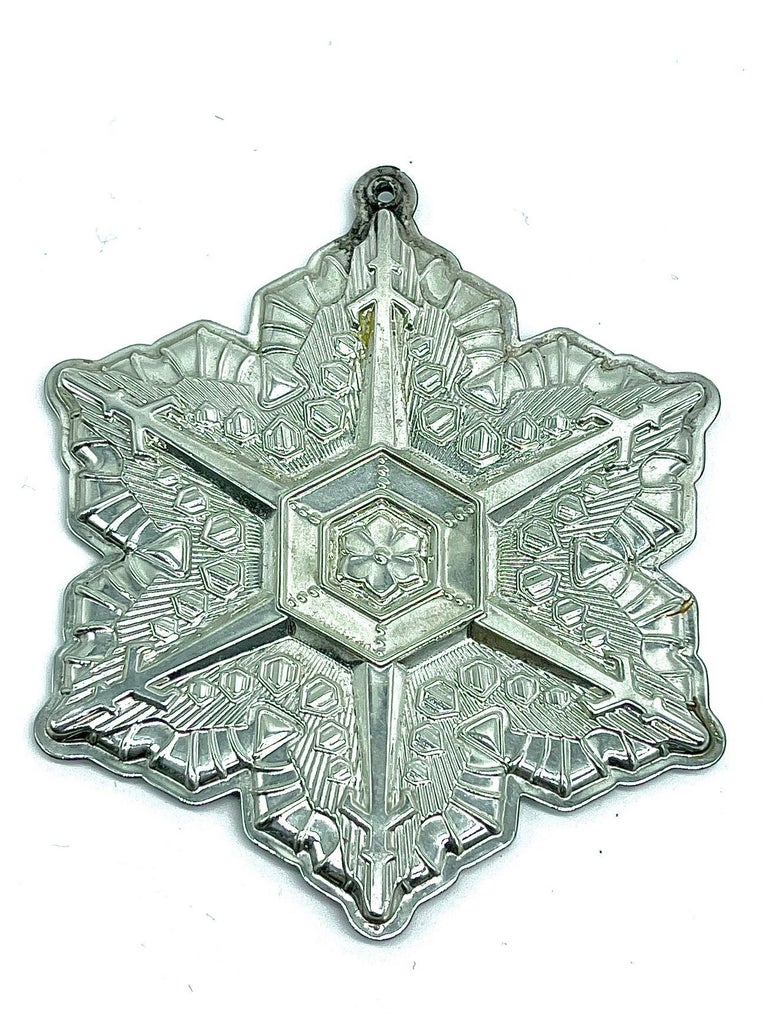 Set of 9 American Sterling Silver Christmas Snowflake Ornaments For ...