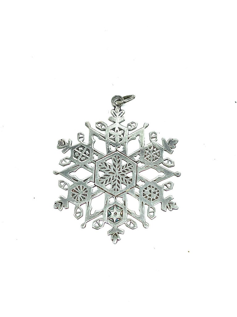 Set of 9 American Sterling Silver Christmas Snowflake Ornaments For ...