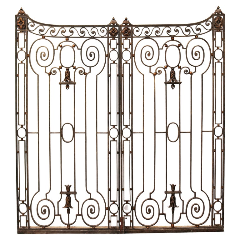 Set of Antique Neoclassical Style Gates For Sale at 1stDibs