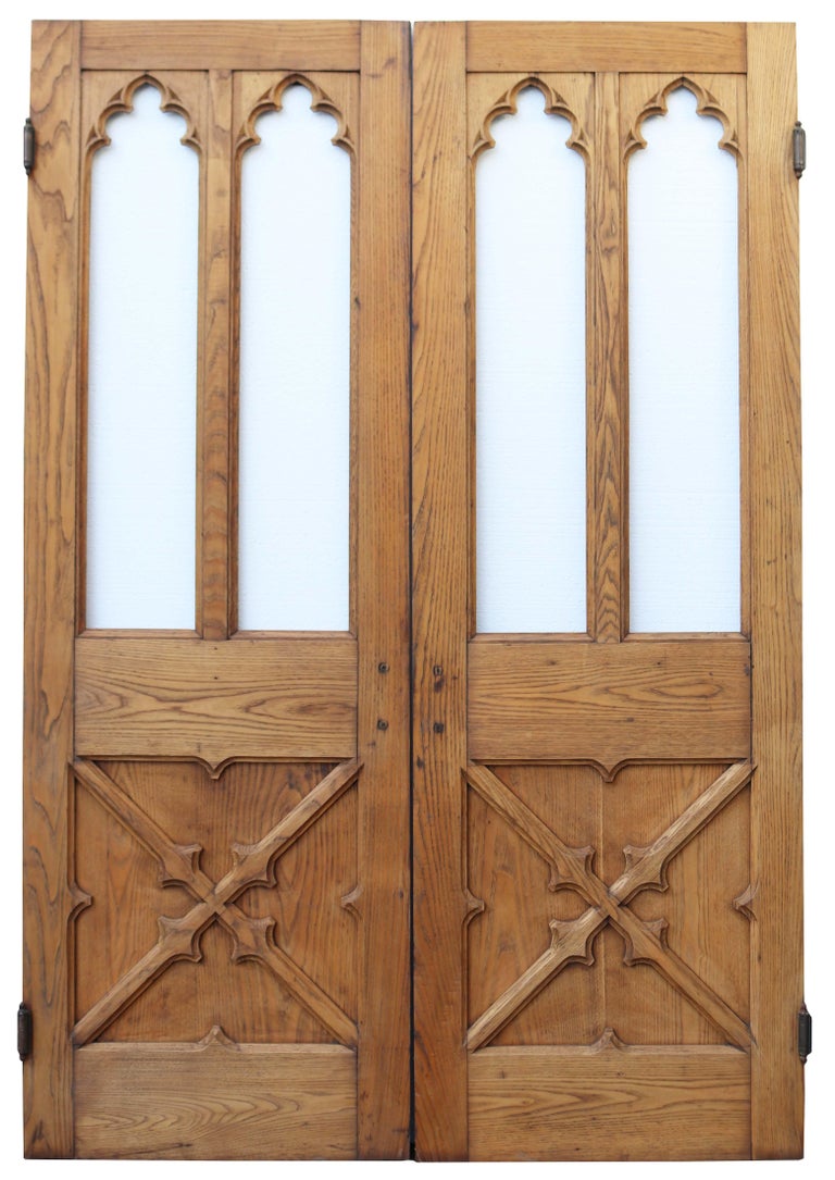 Set of Antique Oak Church Doors at 1stDibs | church doors for sale ...