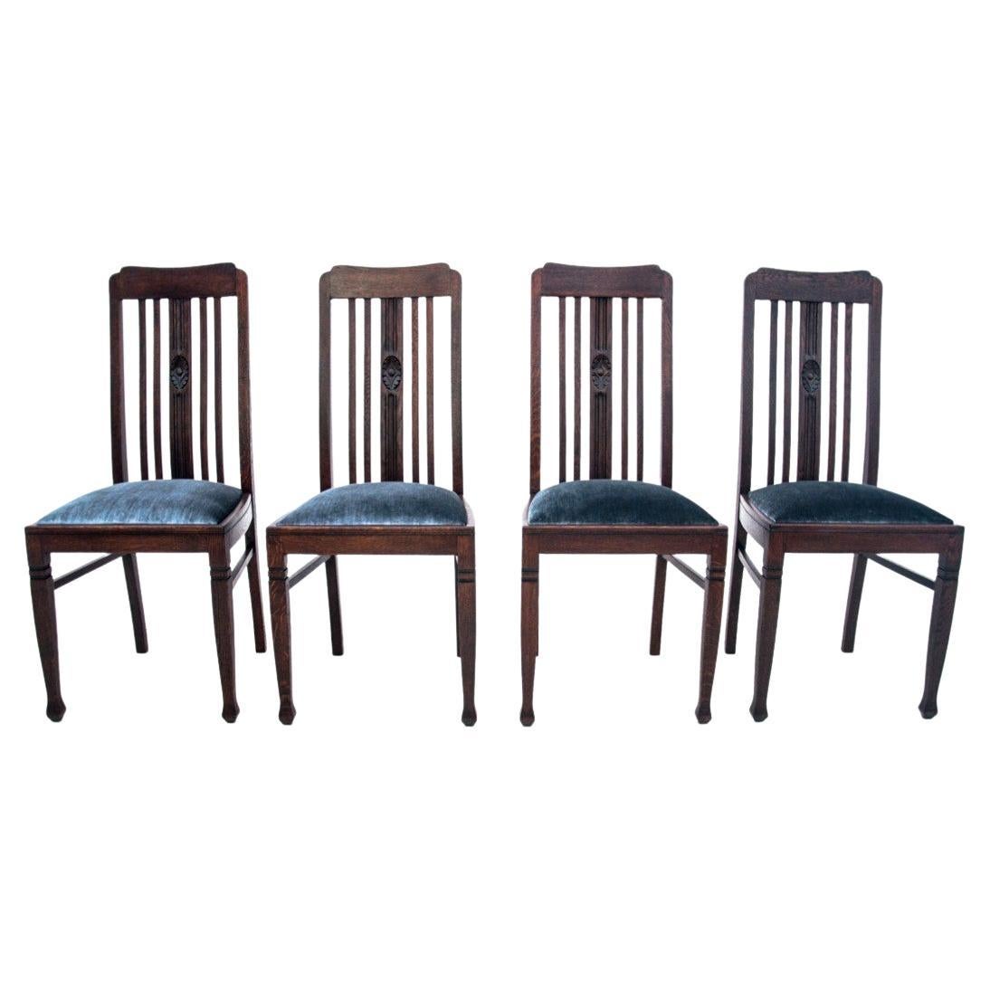 A set of chairs from the beginning of the 20th century, Western Europe ...