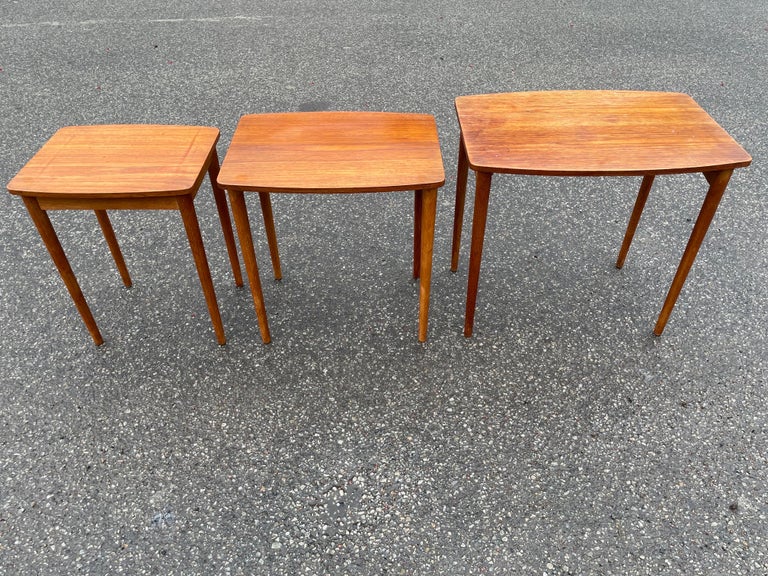 Set of Danish Nesting, Tables from the 1960´S For Sale at 1stDibs