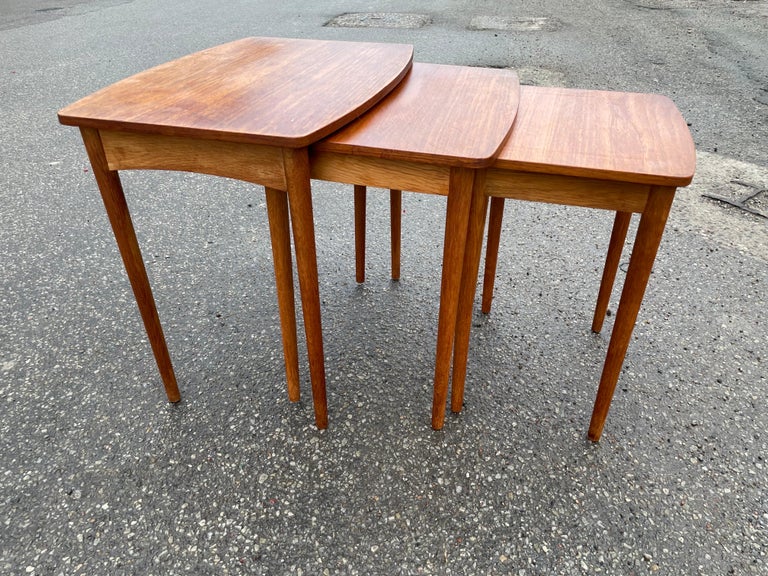Set of Danish Nesting, Tables from the 1960´S For Sale at 1stDibs