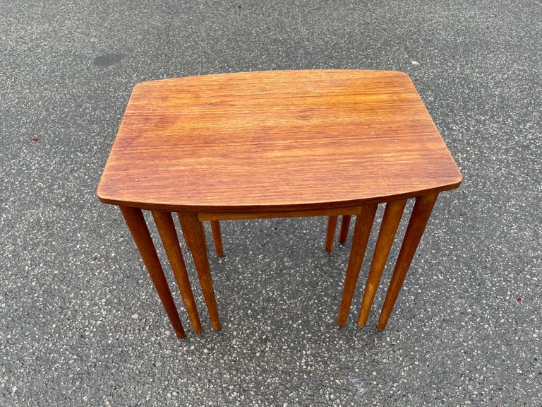 Set of Danish Nesting, Tables from the 1960´S For Sale at 1stDibs