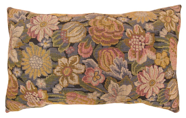 Set of Decorative Antique Jacquard Tapestry Pillows with Floral ...