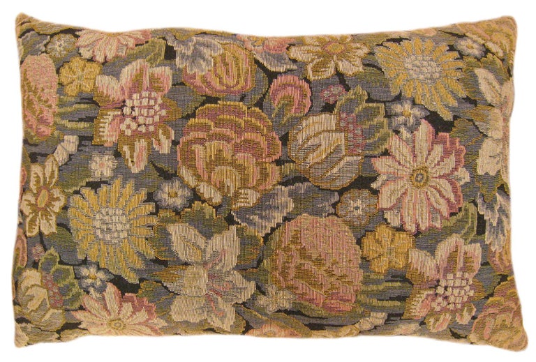 Set of Decorative Antique Jacquard Tapestry Pillows with Floral ...