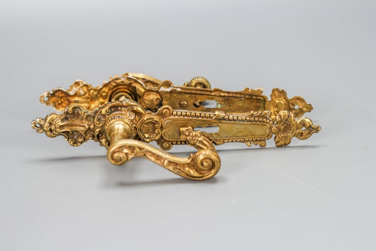 Set of Early 20th Century French Louis XV Style Brass Door Plates and ...