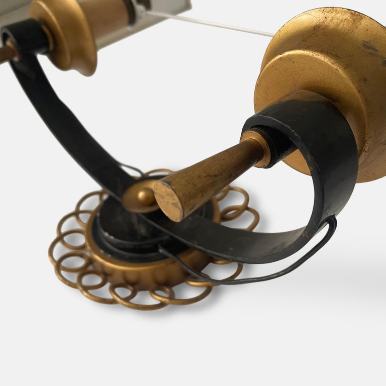 Set of Four 1940s French Wall Lights in the Style of Gilbert Poillerat ...