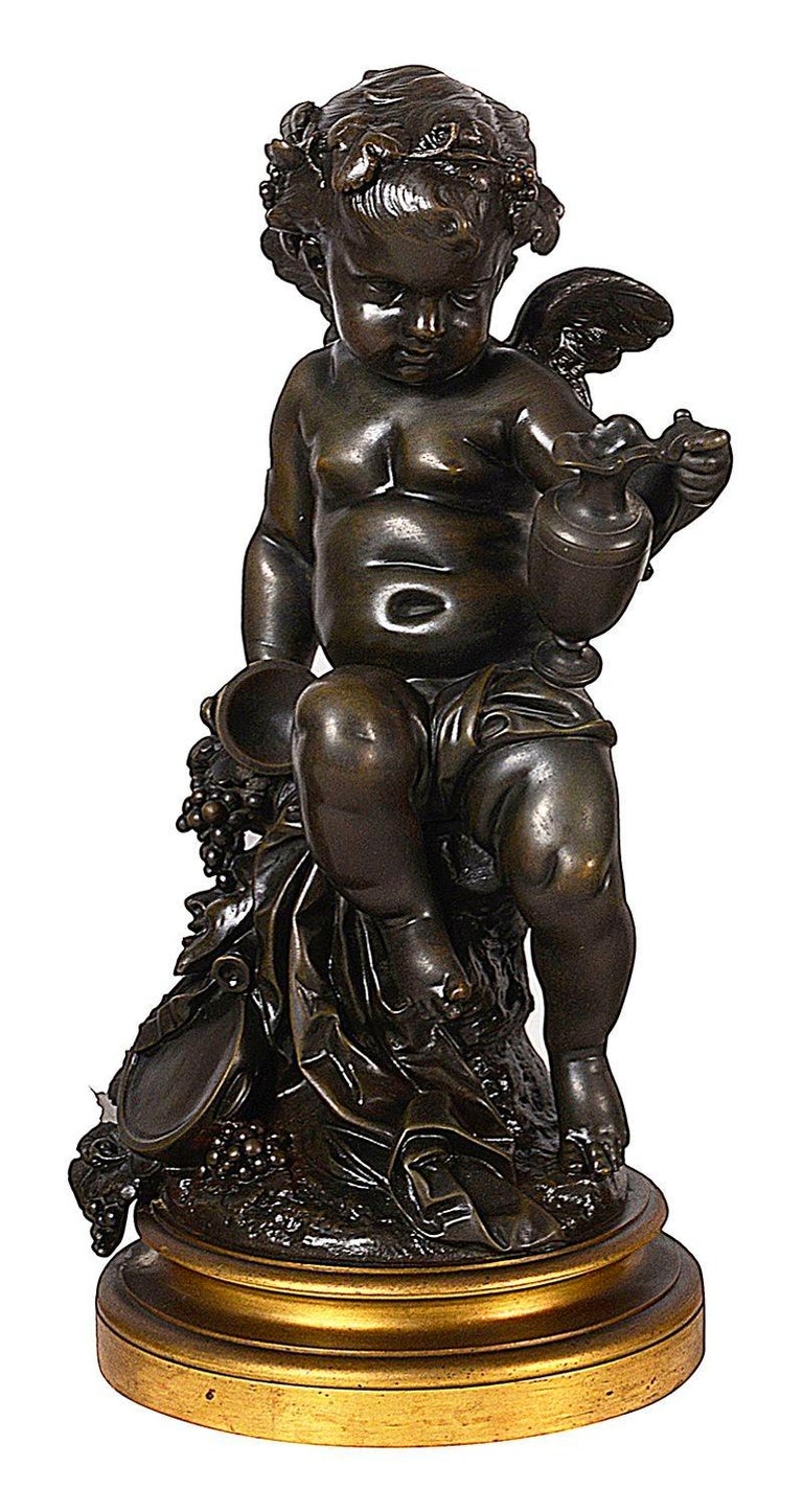 A set of four 19th Century bronze cherubs depicting the four seasons ...