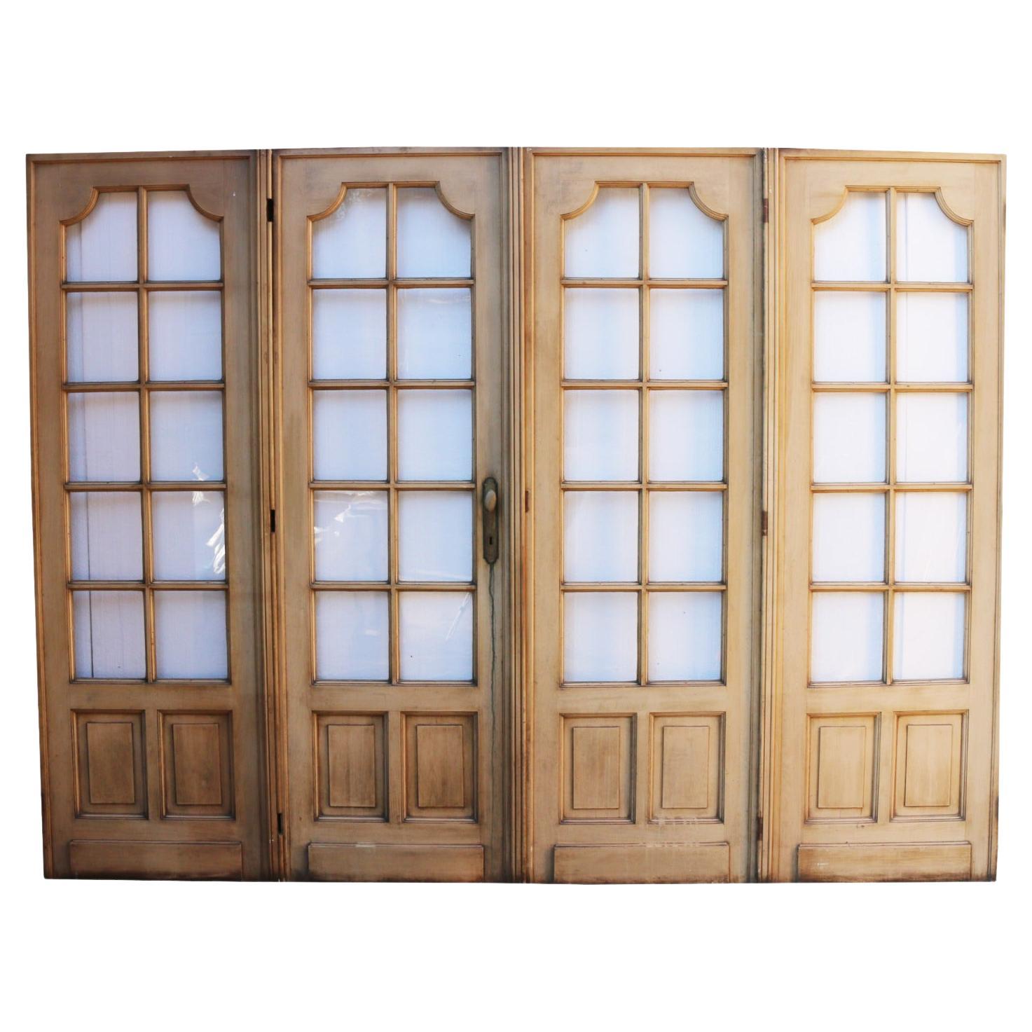 Pair of Antique Massive Tall Rustic Doors Wall Panels Room Dividers ...