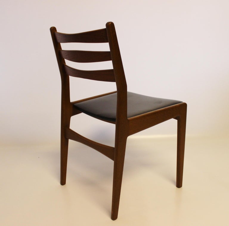 Set of Four Dining Room Chairs, Model 323, in Teak, Slagelse Furniture ...
