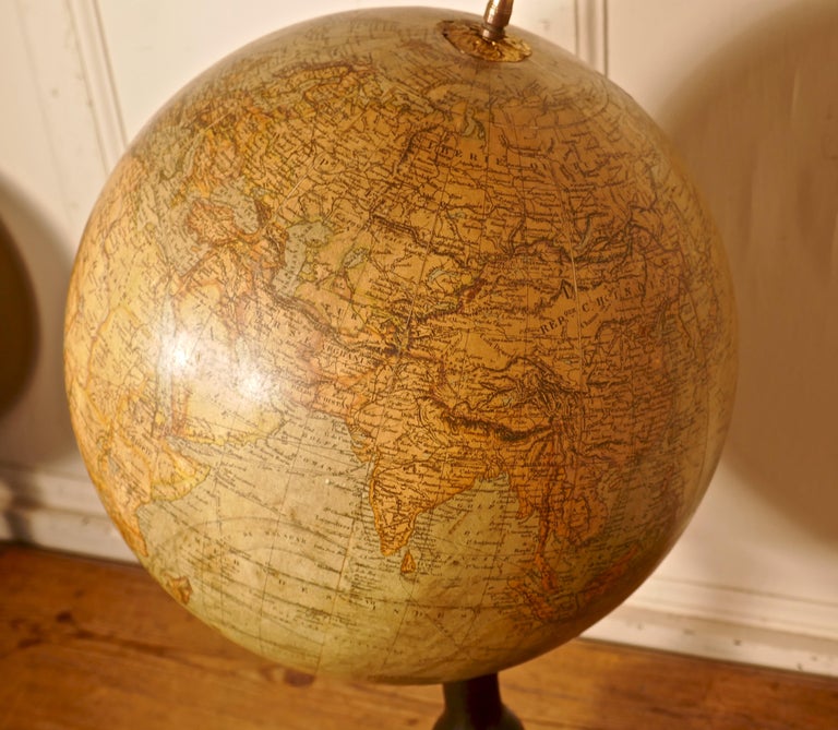 Set of French 19th Century Globes by G Thomas, Terrestre and Metrique ...