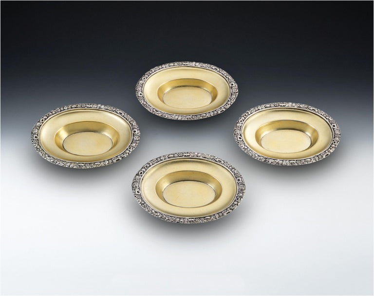 Set of George III Gilded Dishes, London, 1817, Solomon Royes and John E ...