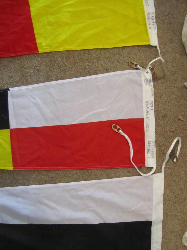 Set of Maritime 43 Large Signalling Flags at 1stDibs