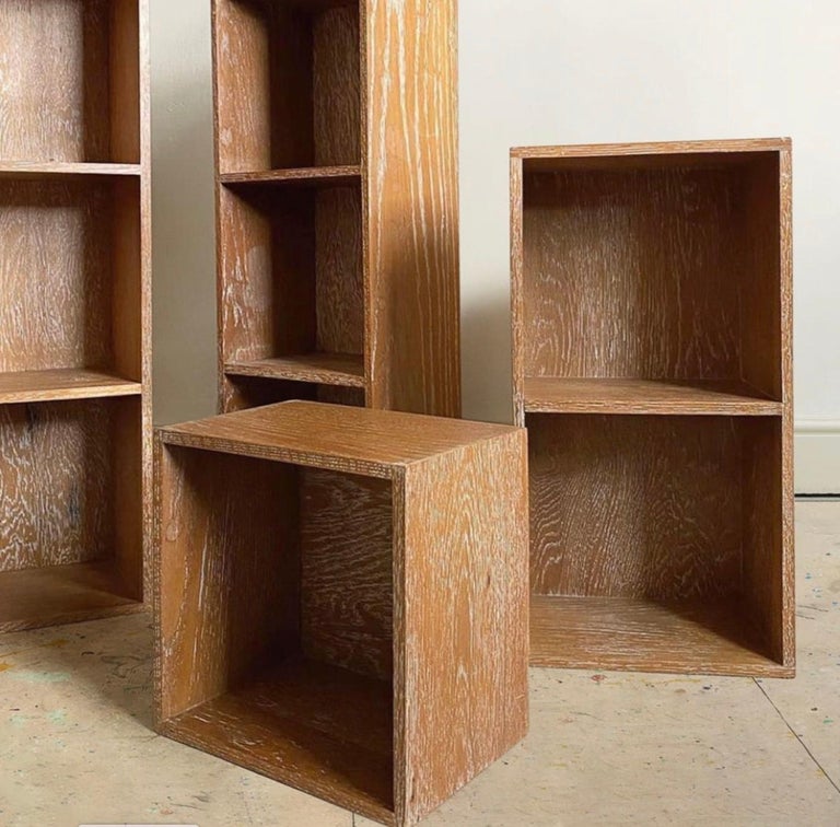 Set of Modular Shelving in Lime Oak For Sale at 1stDibs
