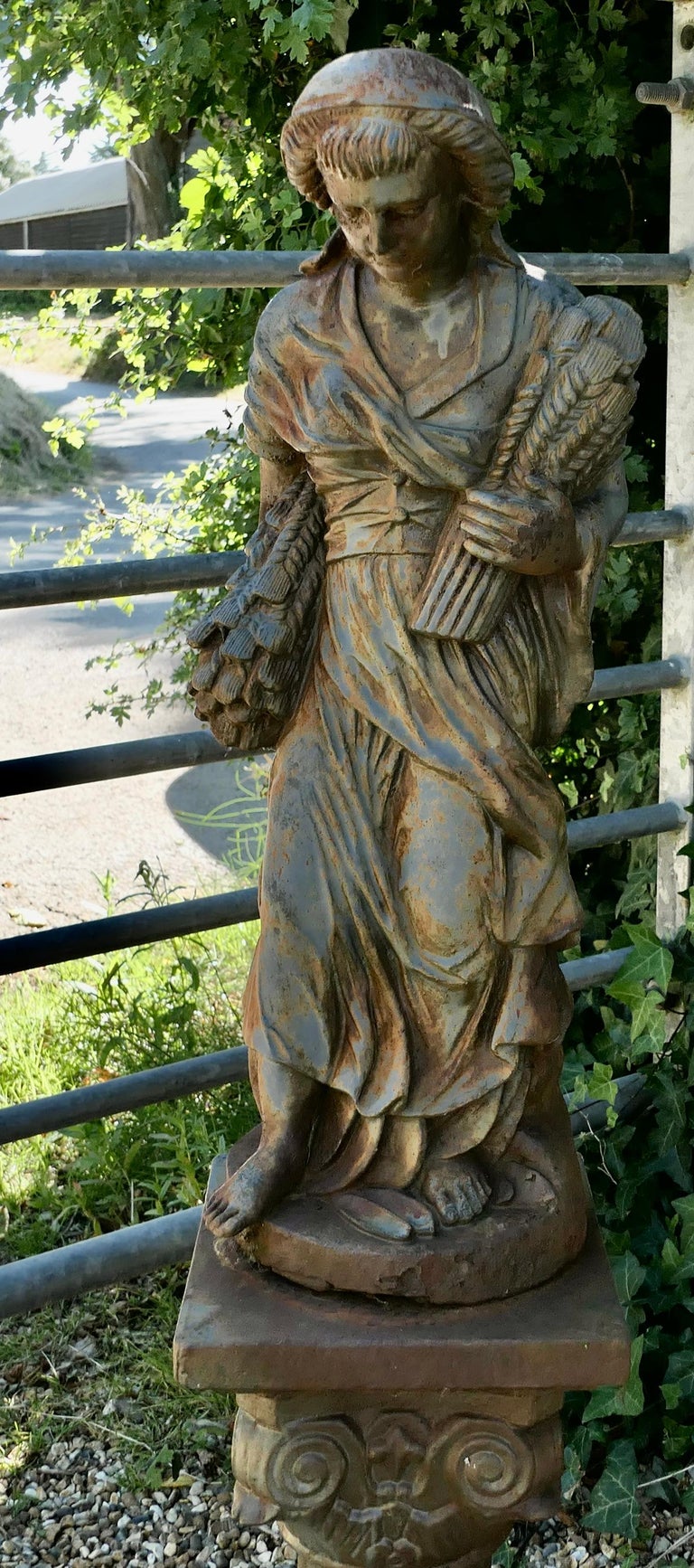 A Set of Old Weathered Classical Statues of the 4 Seasons For Sale at ...