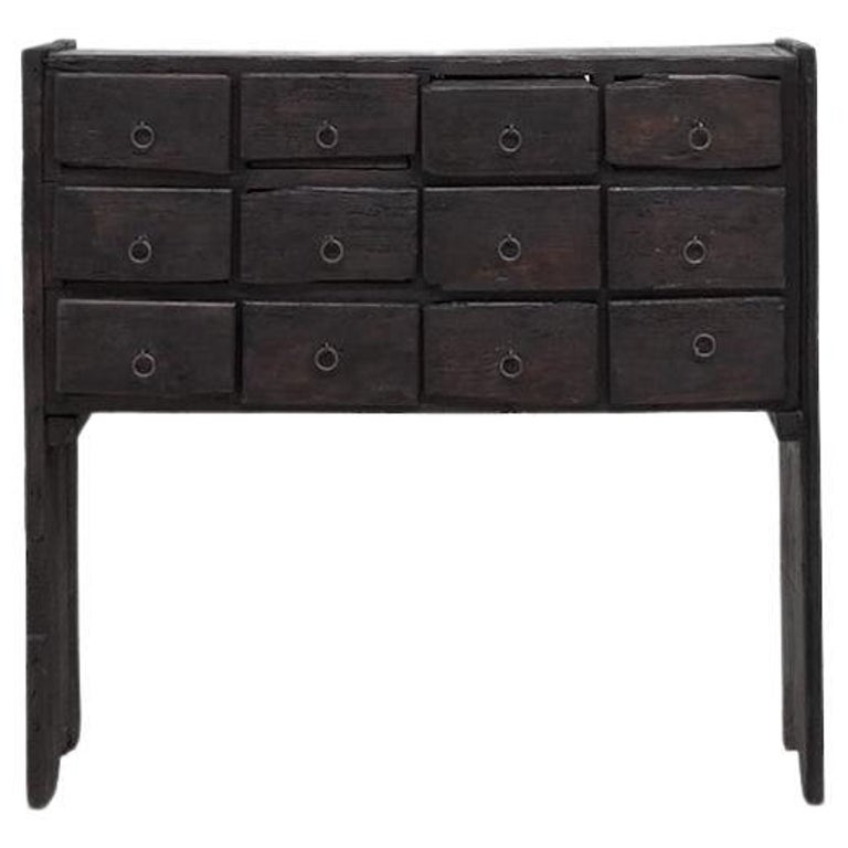 Set of Primitive French Pine Drawers at 1stDibs