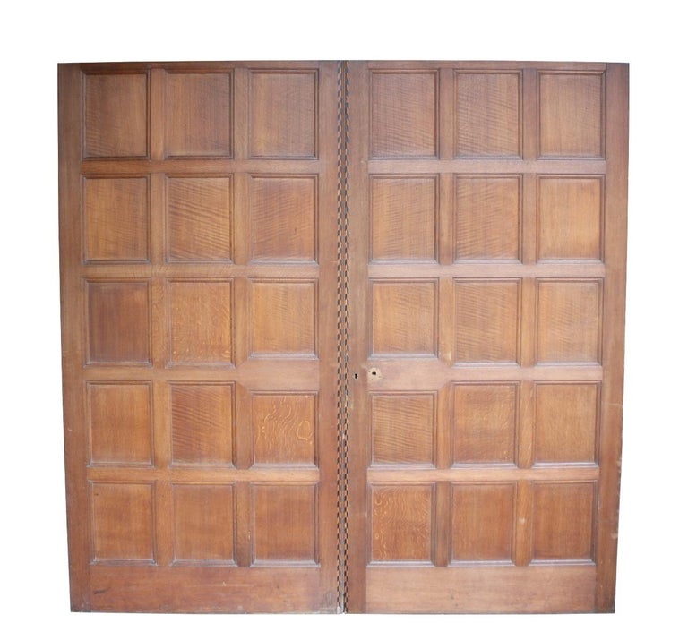 Set of Reclaimed English Oak Double Doors For Sale at 1stDibs