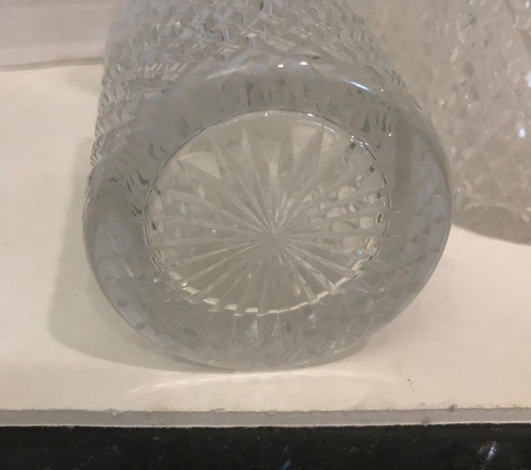 Set of Six Beautifully Hand Cut Crystal Rock Glasses Art Deco, 1920 For ...