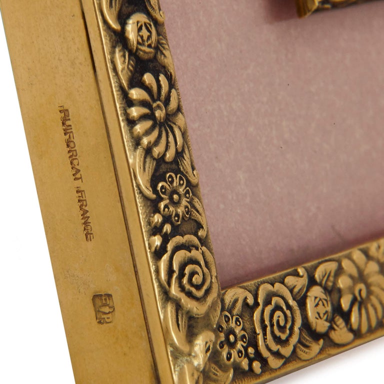 Set of Six Gilt-Metal Mounted Rectangular Photograph Frames by Puiforcat For Sale at 1stDibs