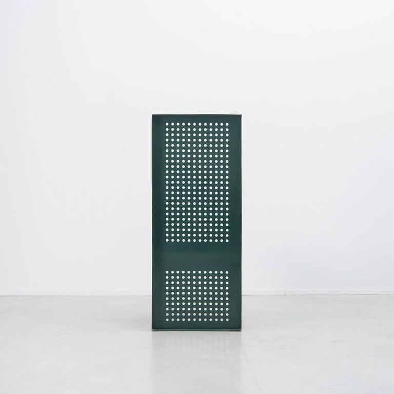 Green Perforated Metal Chair at 1stDibs