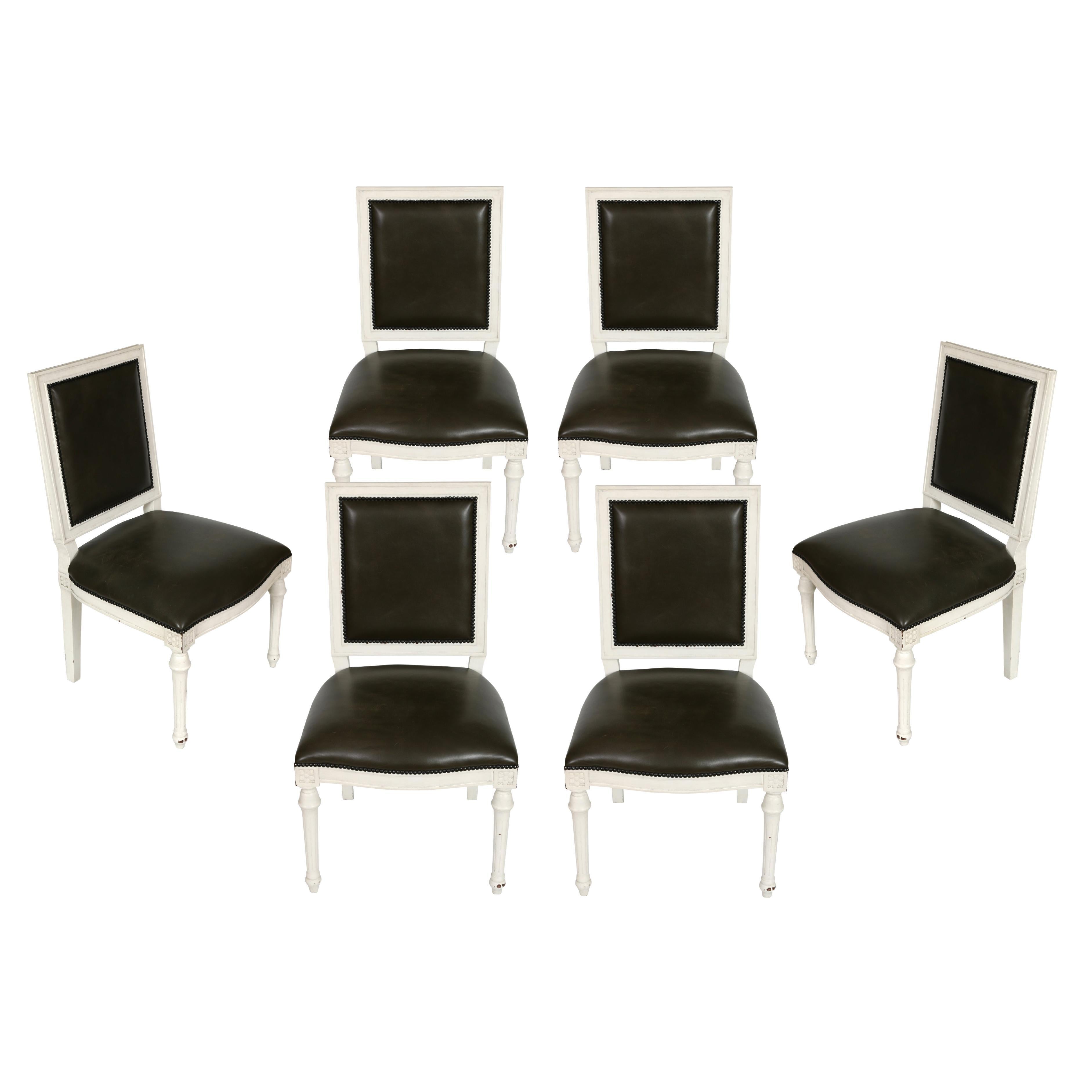 Set of 8 Louis XVI Style Dining Chairs at 1stDibs