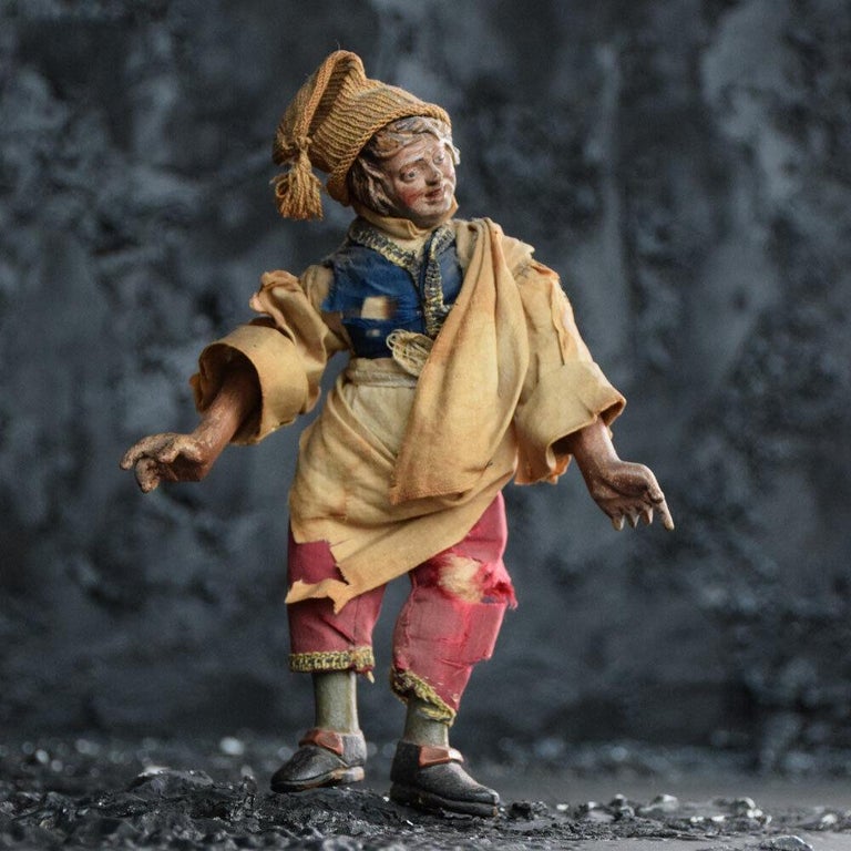 Set of Three 19th Century Terracotta Crib Figures For Sale at 1stDibs