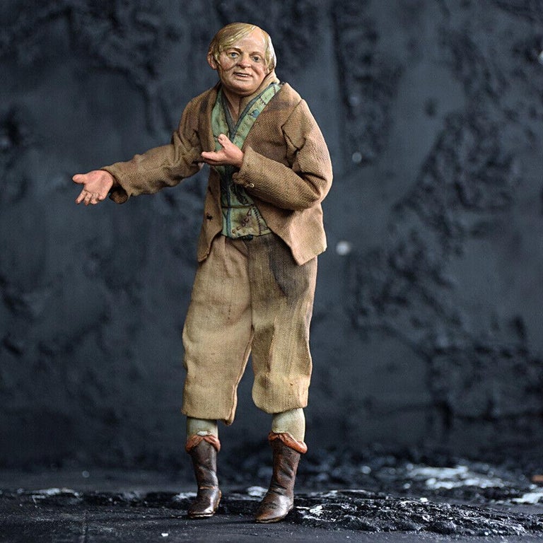 Set of Three 19th Century Terracotta Crib Figures For Sale at 1stDibs