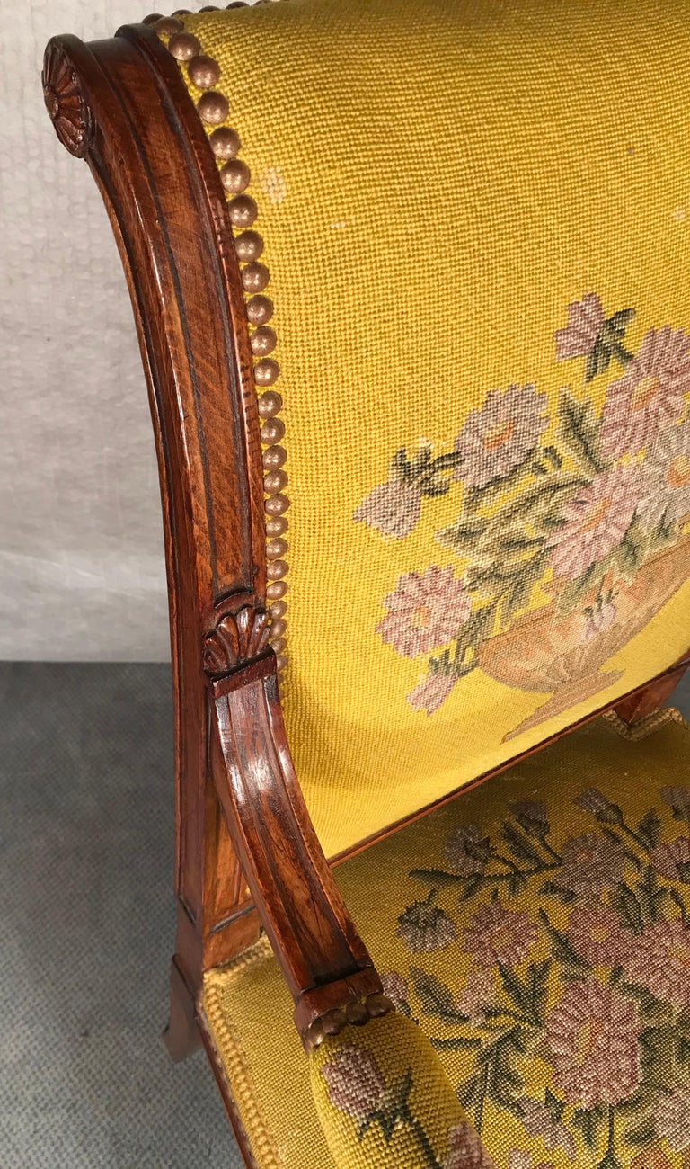Set of Three Armchairs, Directoire Style, France, 19th Century For Sale ...