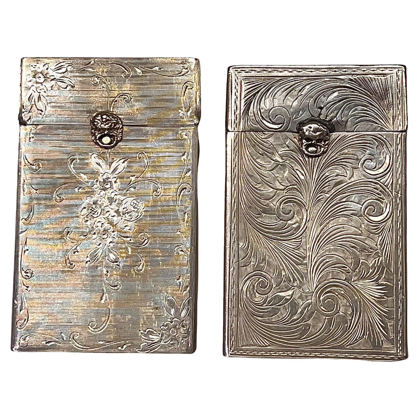 Small Burl Walnut Cigarette Case, Early 20th Century at 1stDibs