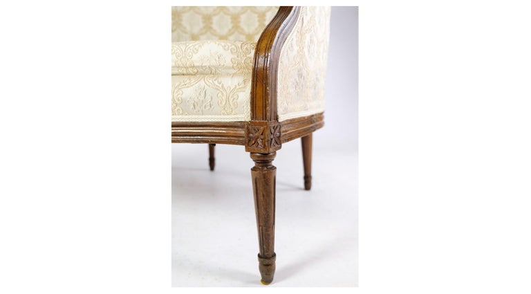 Set of Two Louise Seize Chairs in Polished Mahogany For Sale at 1stDibs