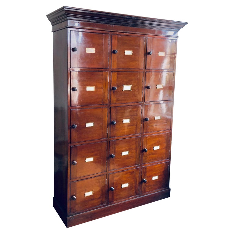 Set of Victorian Mahogany “Lockers” For Sale at 1stDibs