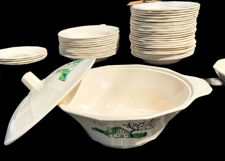 Set of Vintage French Sarreguemines Et Digoin “Bayeux” Dinnerware For ...