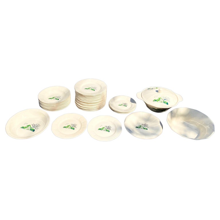 Set of Vintage French Sarreguemines Et Digoin “Bayeux” Dinnerware For ...