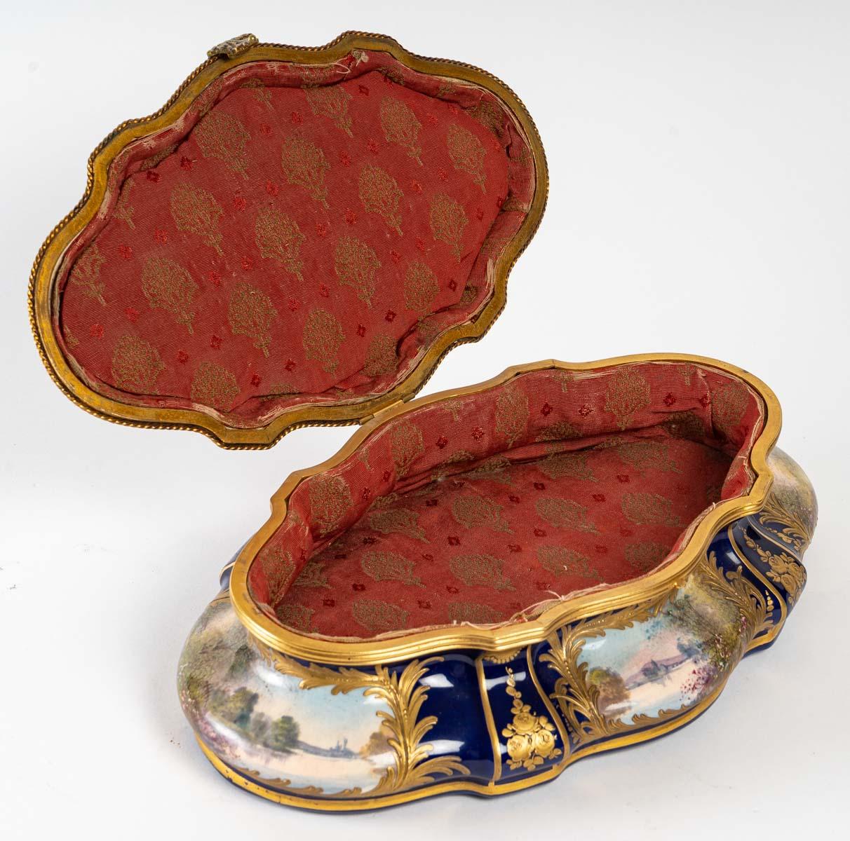 Sèvres Porcelain Box, 19th Century at 1stDibs