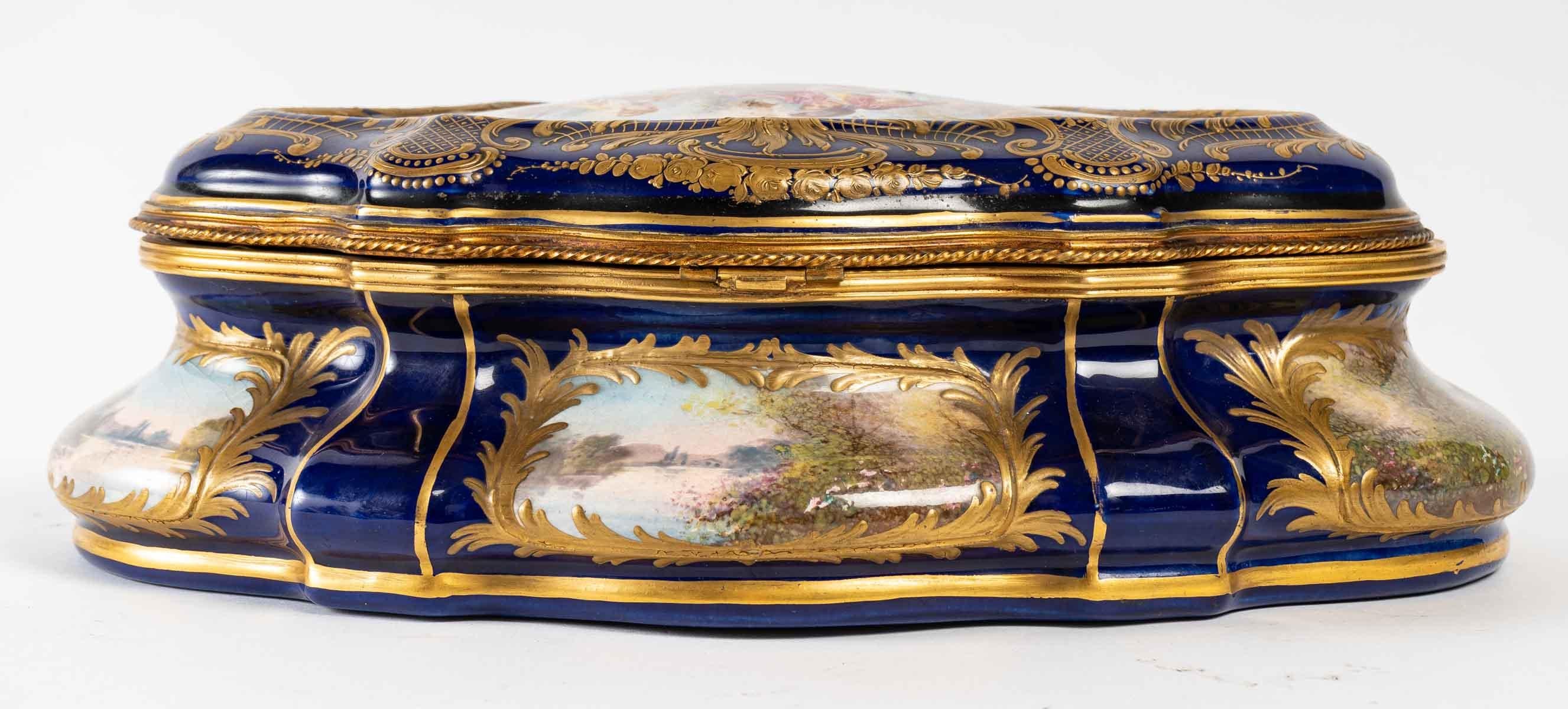 Sèvres Porcelain Box, 19th Century at 1stDibs
