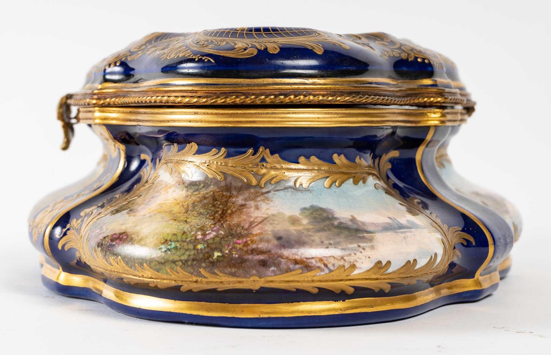 Sèvres Porcelain Box, 19th Century at 1stDibs