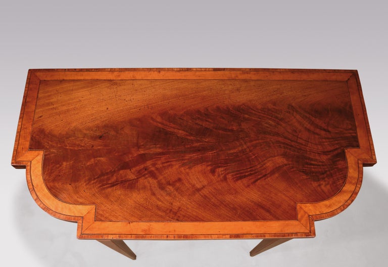 Sheraton Period Mahogany Breakfront Card Table For Sale at 1stDibs