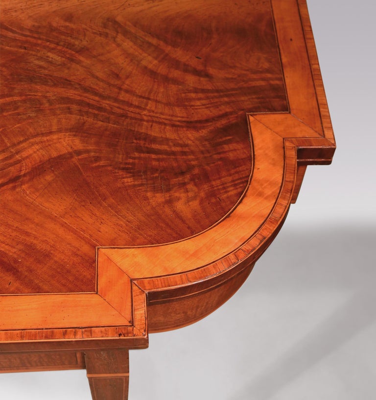 Sheraton Period Mahogany Breakfront Card Table For Sale at 1stDibs